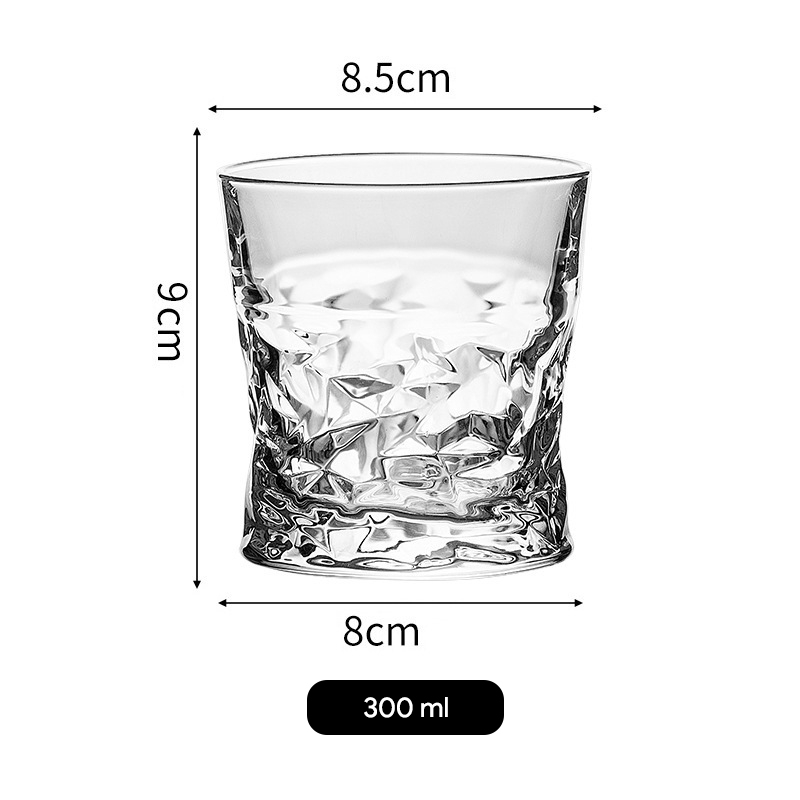 Mua Ly rock thủy tinh cao cấp, Cốc thủy tinh uong ruou họa tiết vân đá ...