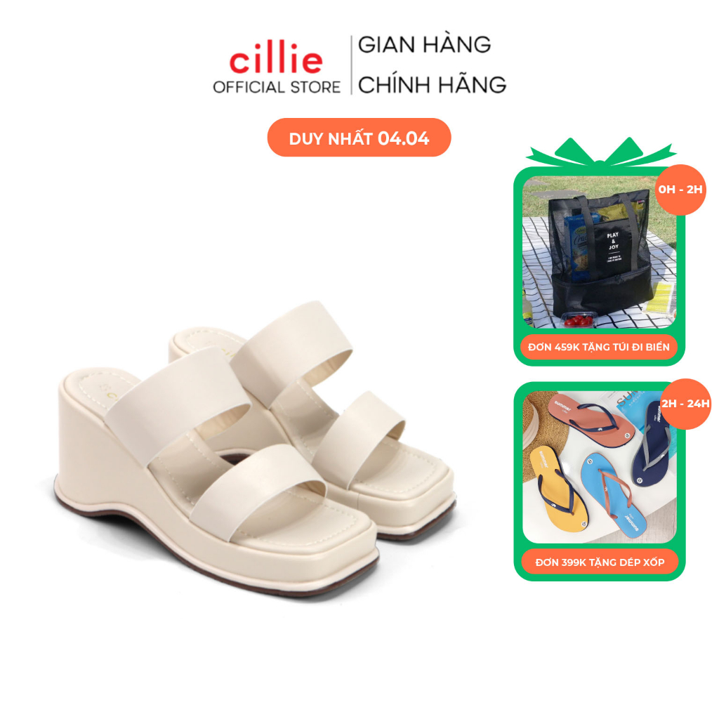 Giày đế xuồng da thật hở mũi êm chân mang công sở đi làm cao 5cm Cillie ...