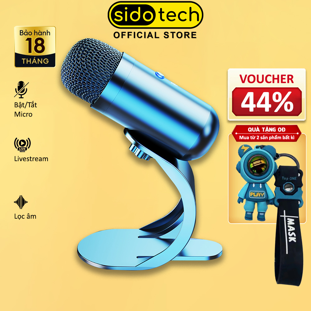 Mua Mic thu âm để bàn mini SIDOTECH K6 micro livestream karaoke trò ...