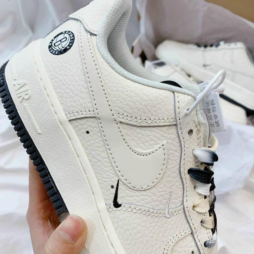 Giày Air Force 1 Low Brooklyn Sail Black Giày AF1 Âm Dương Chữ B Đế 2 ...