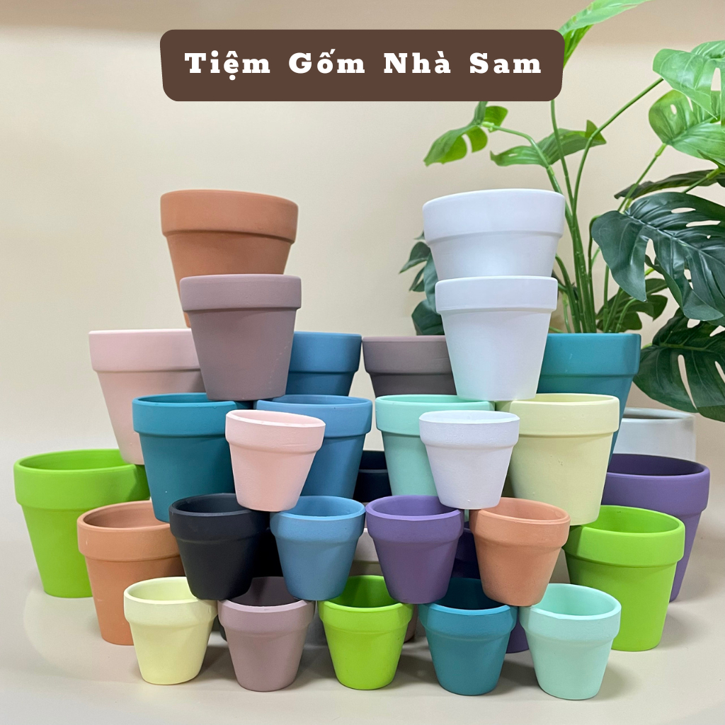 Mua CHẬU ĐẤT NUNG MINI - CHẬU TRỒNG SEN ĐÁ, XƯƠNG RỒNG, BONSAI THƯƠNG ...