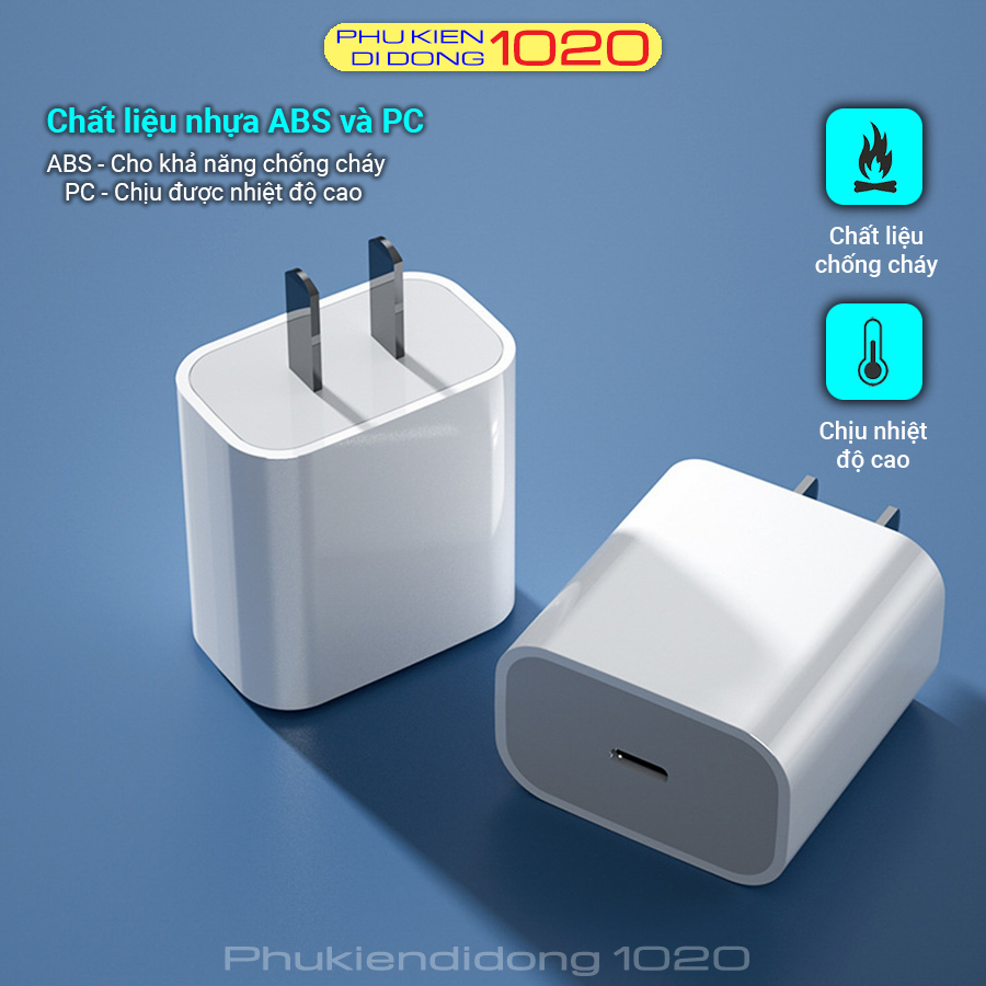 Mua Cóc sạc nhanh PD 20W- Phù hợp cho các dòng IP8 đến IP14 Pro Max và ...