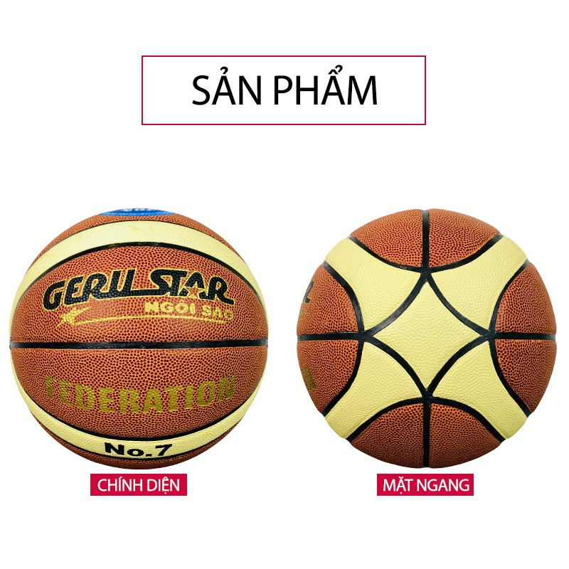 Mua - Quả Bóng Rổ Da GERU STAR FEDERATION B7 - Bóng Thi Đấu Chính Thức ...
