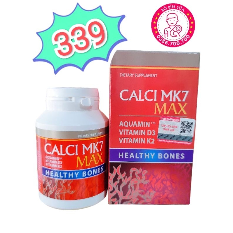 Mua 🆘 CALCI MK7 MAX - Canxi từ tảo biển đỏ tự nhiên, giúp bổ sung canxi ...