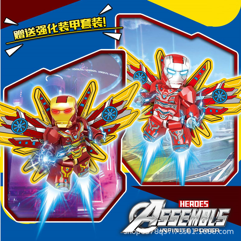 Mua Mô hình lắp ráp Mini Người sắt Iron Man bay vào Vũ trụ cực chất ...