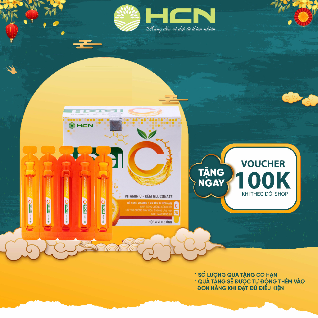 Ống Vitamin C Hogi Tăng Sức Đề Kháng Tăng Cường Sức Khoẻ Dành Cho Hệ ...