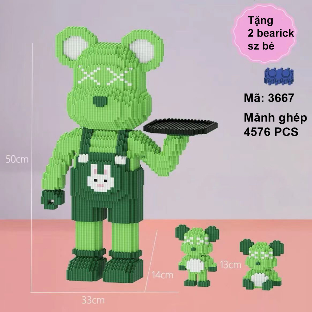 Mua Mô hình lắp ráp lego gấu bearbrick jinx 55cm XINZ đồ chơi lắp ráp ...