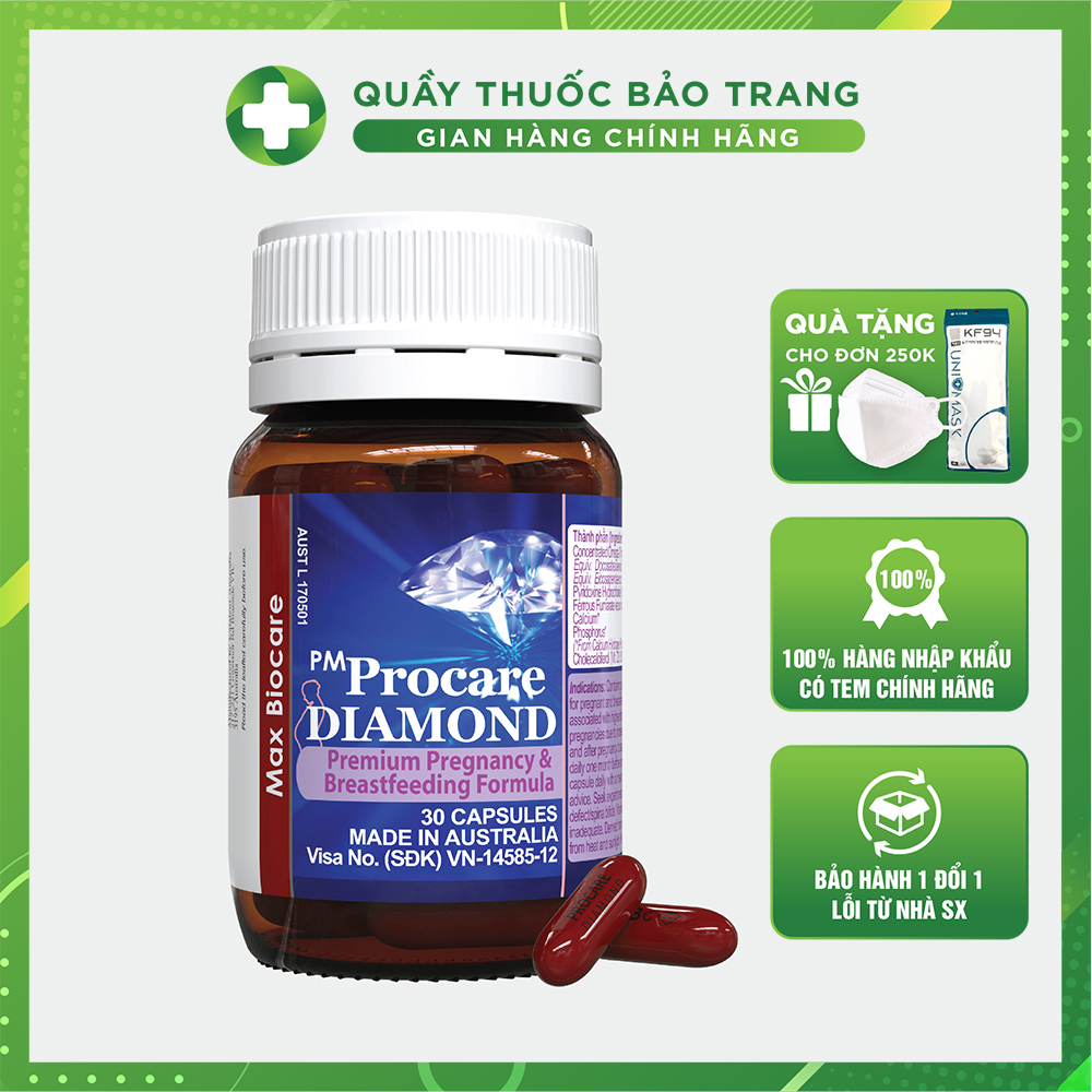 Mua PM Procare Diamond - Vitamin Tổng Hợp Cho Phụ Nữ Có Thai Và Cho Con ...