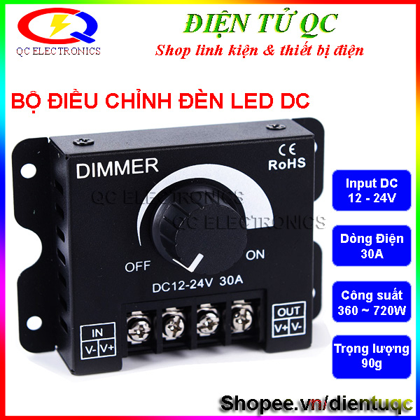 Mua Dimmer, dimmer 12V, dimmer 24V, chiết áp điều chỉnh điện áp - Núm ...