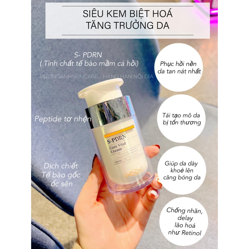 Mua Sét kem S-PDRN tái sinh da hũ kem 50ml +10 ống tinh chất giá rẻ nhất | TecKi.Vn