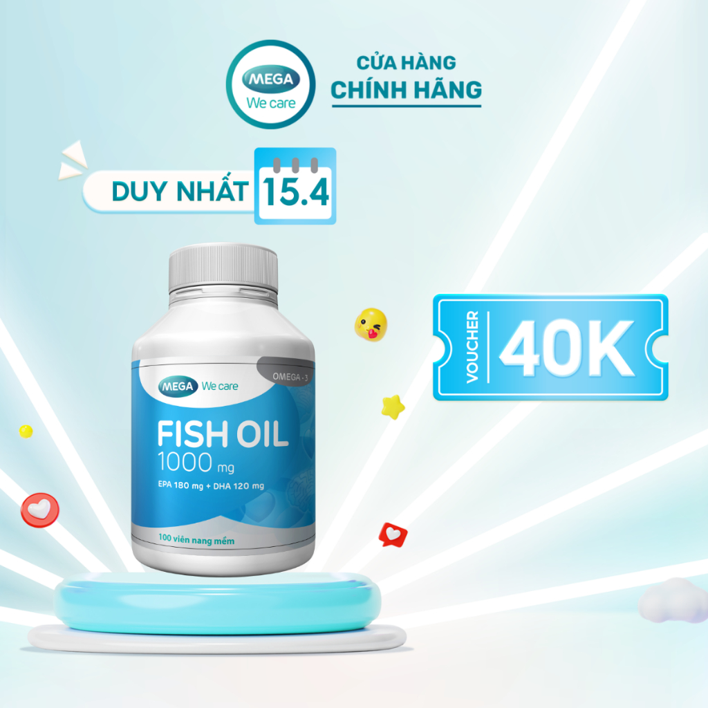 Mua - Fish Oil 1000mg (Hộp 100 viên) - Viên Uống Bổ Sung DHA & EPA Từ ...