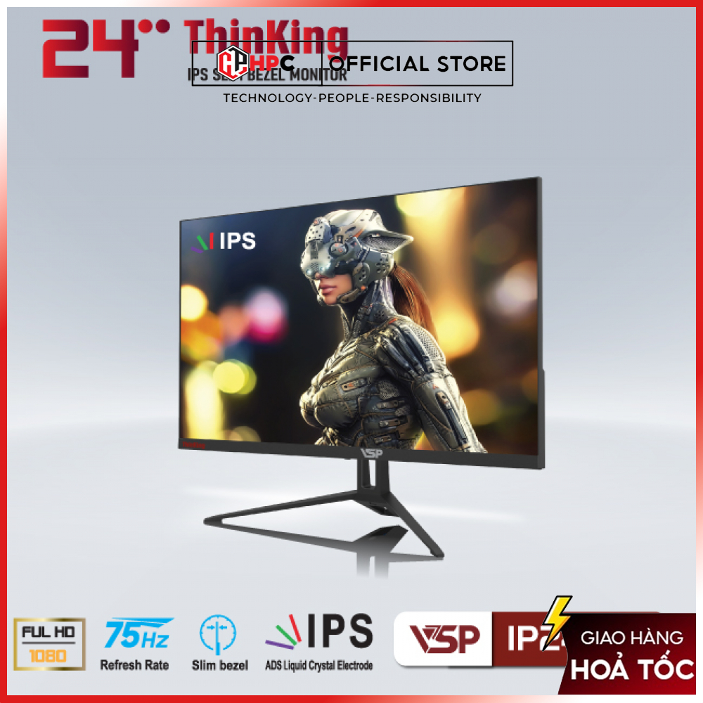 Mua Màn Hình VSP 24inch /FULL HD/ IPS/ 75Hz - PHẲNG FULL VIỀN - Bảo ...