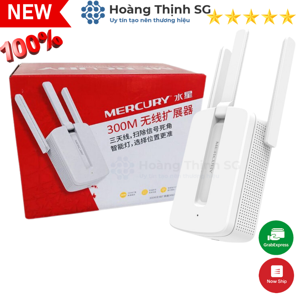 Mua Bộ kích sóng wifi 3 râu Mercury (wireless 300Mbps) cực mạnh, Cục ...