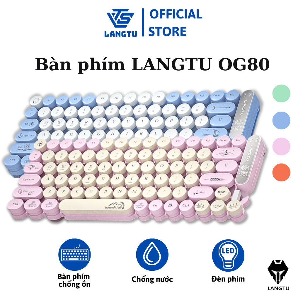 Mua Bàn Phím Giả Cơ Bluetooth Không Dây OG80 Langtu Ban Phim Máy Tính ...