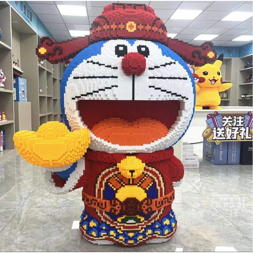 Mua Lego Doraemon 30cm-1 mét các mẫu hot, đầu lân, Doraemon thần tài ...