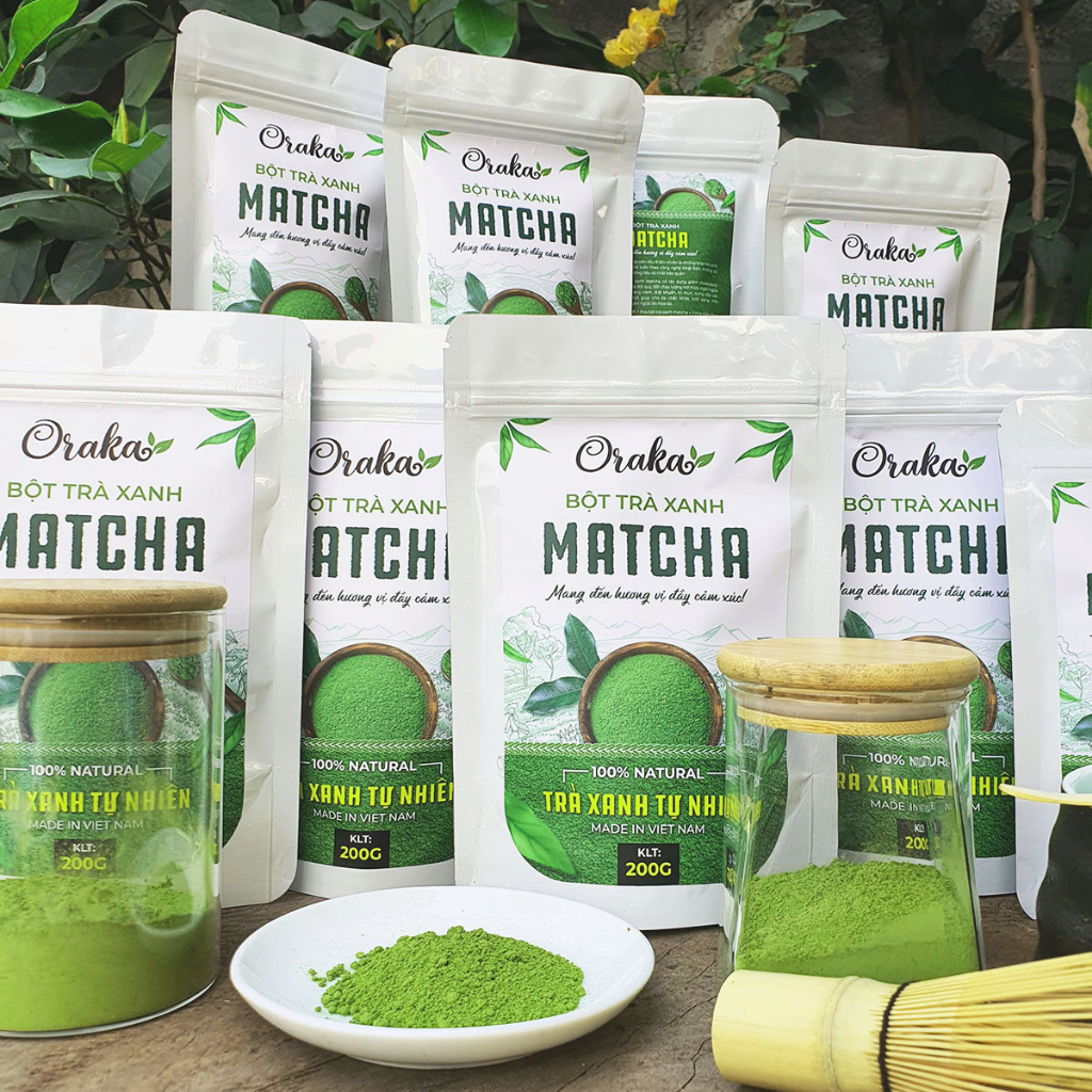 Mua Bột Matcha Trà Xanh Oraka - công nghệ Nhật Bản sản xuất tại Thái ...