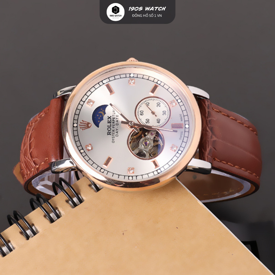 Mua Đồng hồ cơ Rolex Day Night Sun Moon Automatic, khung viền thép cao ...