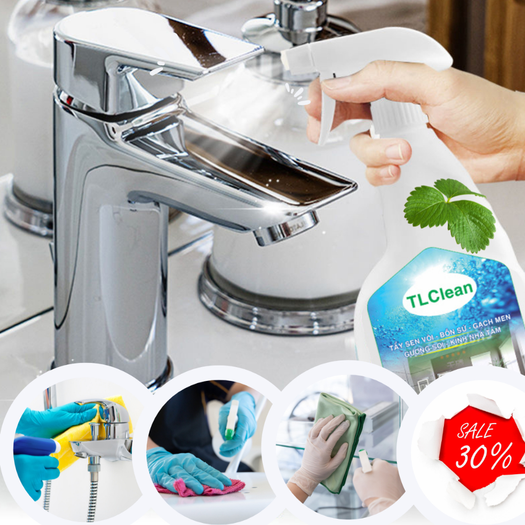Mua Chai Tẩy Cặn Canxi Nhà Tắm, Tẩy Cặn Canxi Vách Kính, Vòi Sen Inox ...