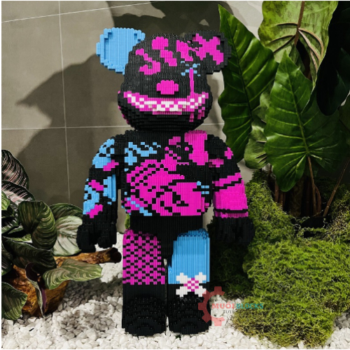 Mua Lego gấu Bearbrick 55cm Jinx hãng XINZ. Mô hình lắp ráp lego decor ...