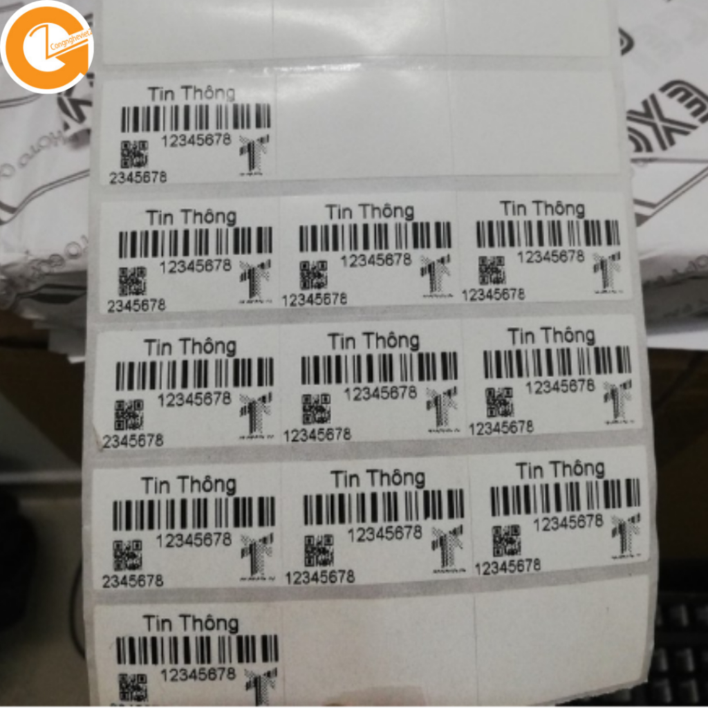 Mua Giấy in mã vạch sử dụng mực in ribbon THERMALPAPER in tem quần áo ...