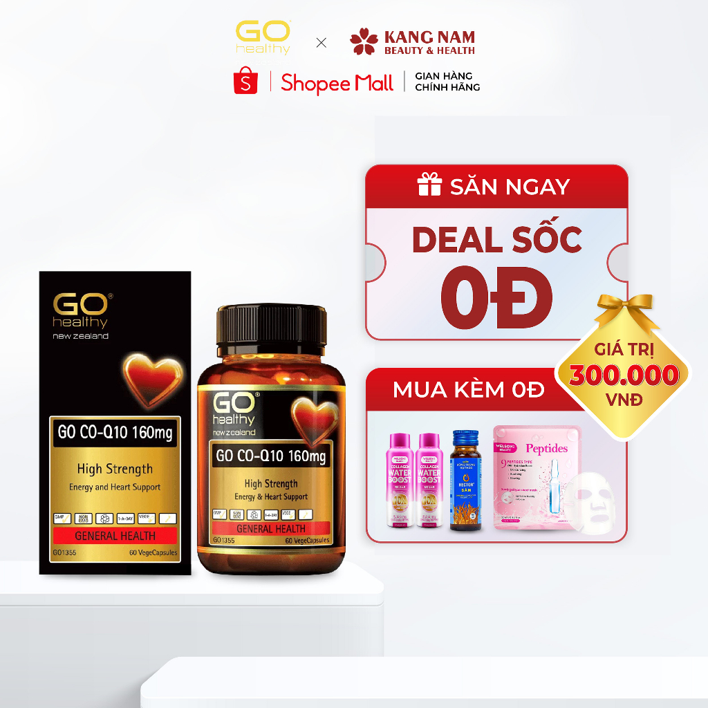 Mua Viên Uống Tăng Cường Sức Khỏe Tim Mạch Go Healthy CO Q10 160mg Hộp ...