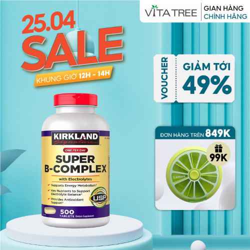 Mua Viên uống bổ sung Vitamin B tổng hợp Kirkland Signature Super B ...