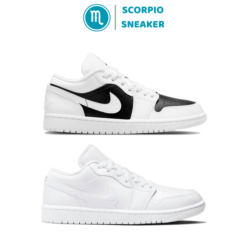 Mua Giày Nike Air Jordan 1 Low Panda, Full White - Giày Sneaker Air JD1 ...