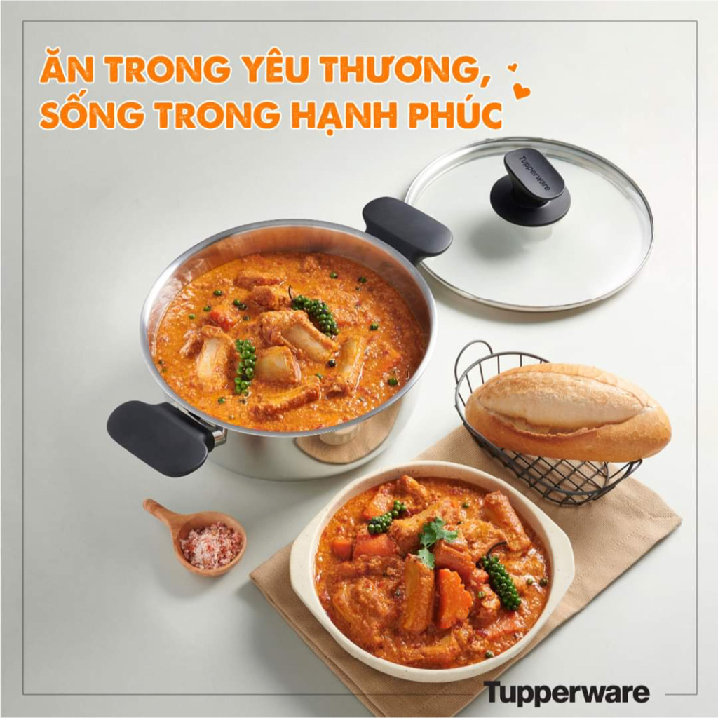 Mua Nồi Universal Cookware Stock Pot 4L - Tupperware, nồi 5 lớp cấu tạo ...