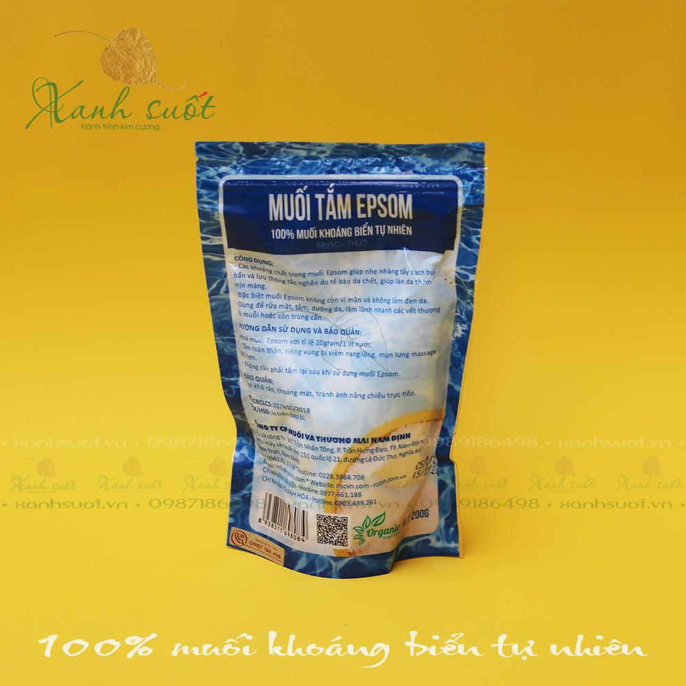Mua MUỐI TẮM EPSOM - 100% MUỐI KHOÁNG BIỂN TỰ NHIÊN - EPSOM SALT ...