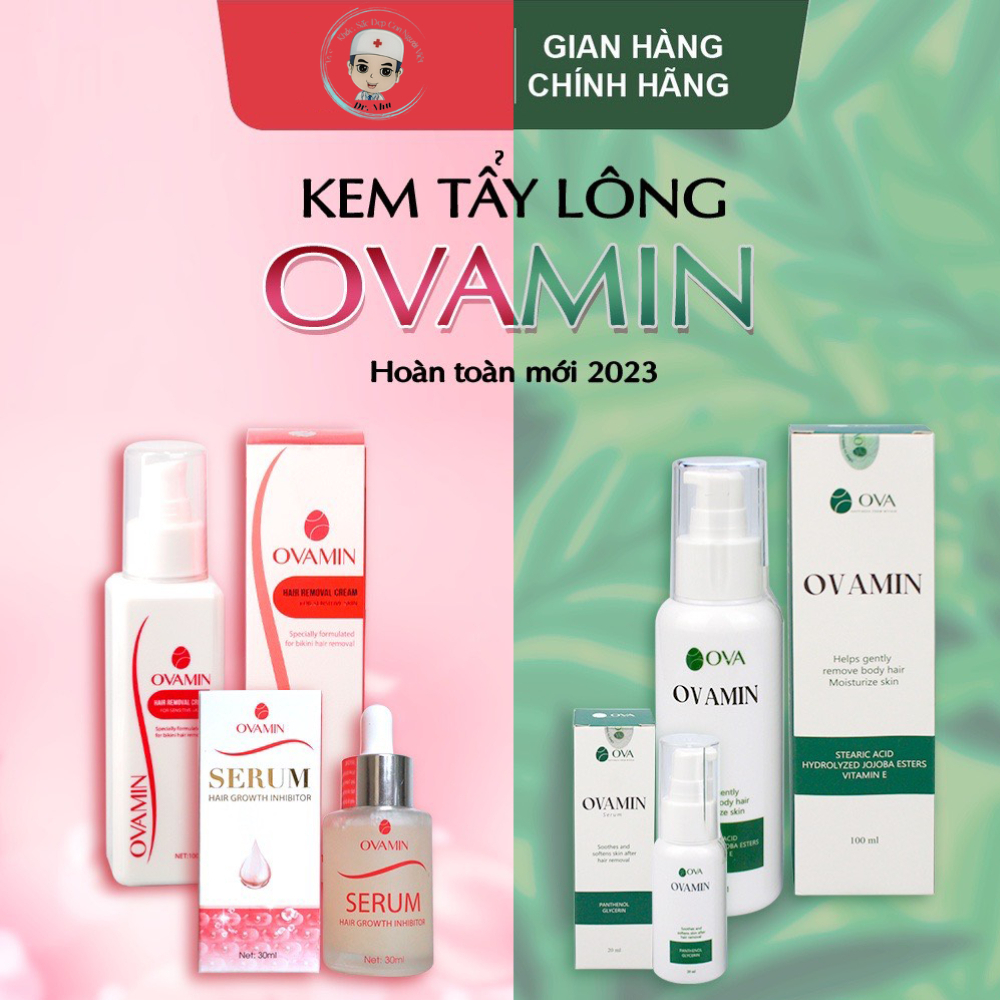 Mua Bộ Kem Tẩy Lông Và Serum Ức Chế Mọc Lông OVAMIN Chính Hãng, An Toàn ...