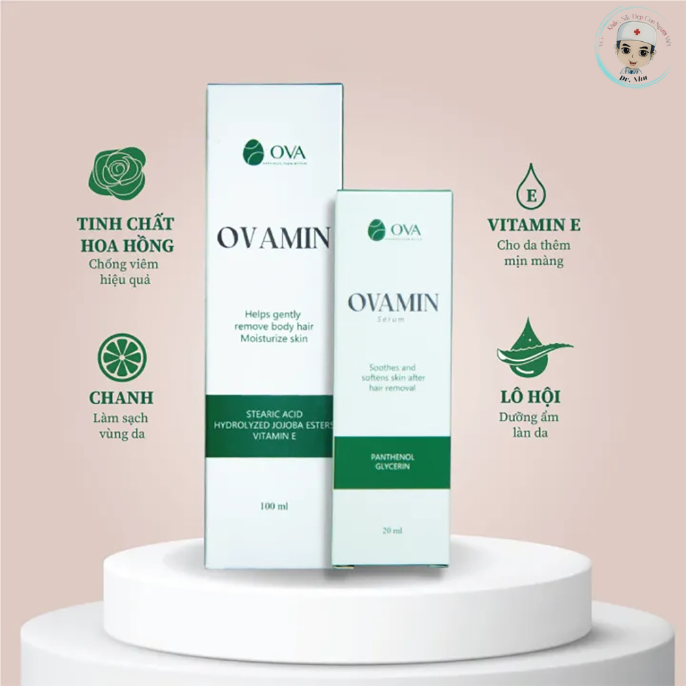 Mua Bộ Kem Tẩy Lông Và Serum Ức Chế Mọc Lông OVAMIN Chính Hãng, An Toàn ...