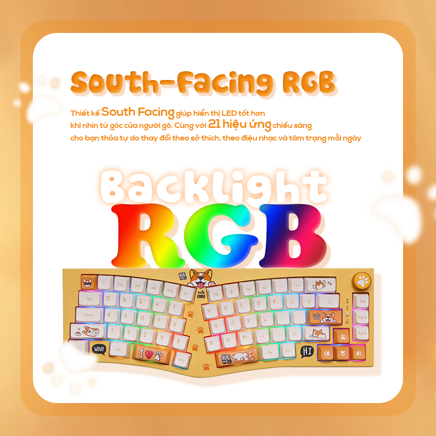 Mua Bàn phím cơ không dây FEKER ALICE 80 - CORGI | 3 modes | Hotswap ...