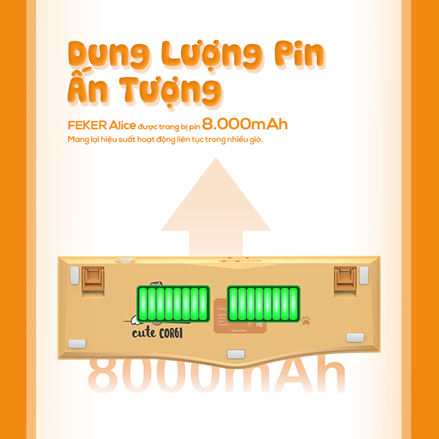 Mua Bàn phím cơ không dây FEKER ALICE 80 - CORGI | 3 modes | Hotswap ...