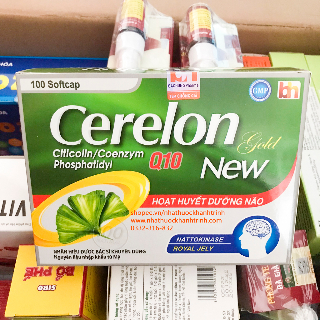 Mua (100 viên) Viên uống bổ não CERELON CITICOLIN GOLD - tăng cường ...