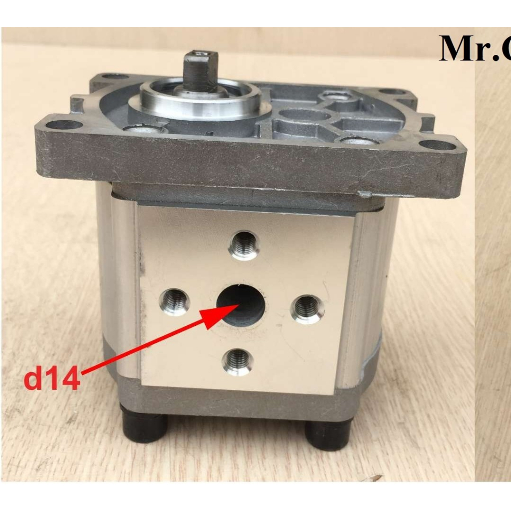 Mua Bơm ben - E314, ca vet, quay trái, 2 lỗ dầu bên F14*F18, 4 lỗ bắt ...