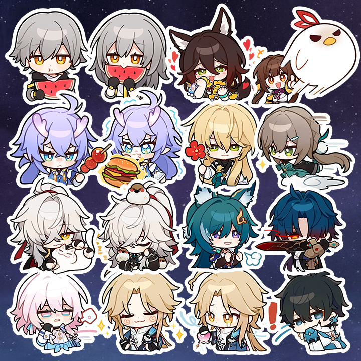 Mua Sticker Honkai Star Rail - Hình dán chibi Seele, Bronya, JingYuan ...
