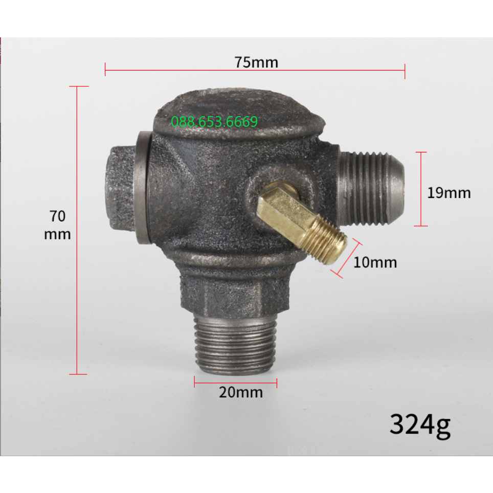 Mua (20*19*10mm) Van 1 chiều máy nén khí bằng gang/ luppe máy hơi giá ...