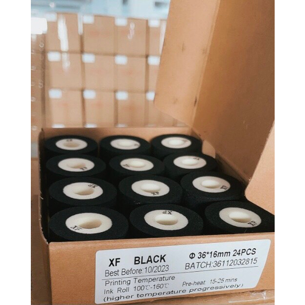 Mua Mực nhiệt in date XF 36*16mm - Dùng cho máy hàn miệng túi giá rẻ ...