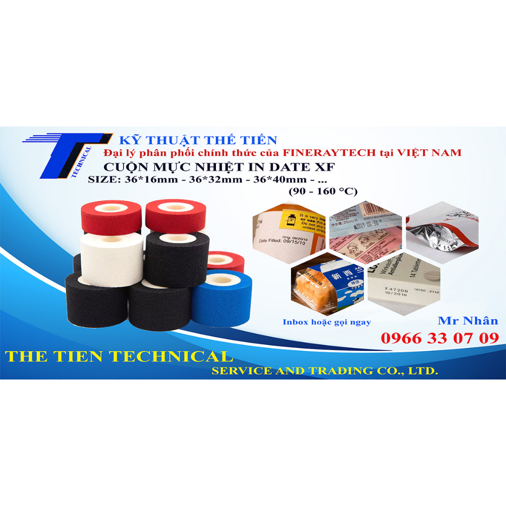 Mua Mực nhiệt in date XF 36*16mm - Dùng cho máy hàn miệng túi giá rẻ ...