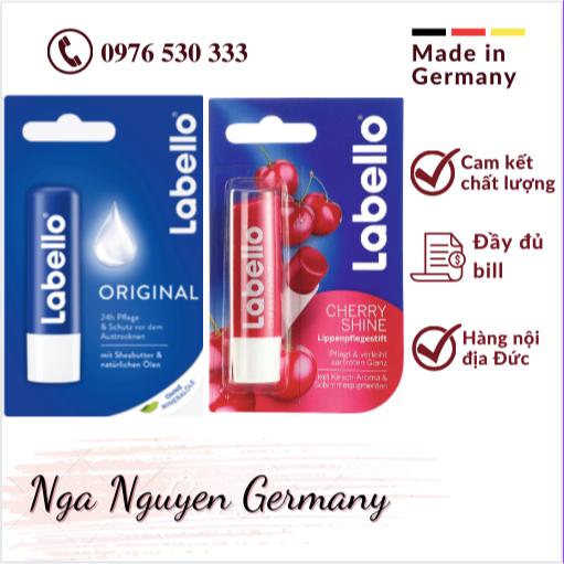 Mua (Nội địa Đức) Son dưỡng Labello cò màu và không màu giúp bạn có 1 ...