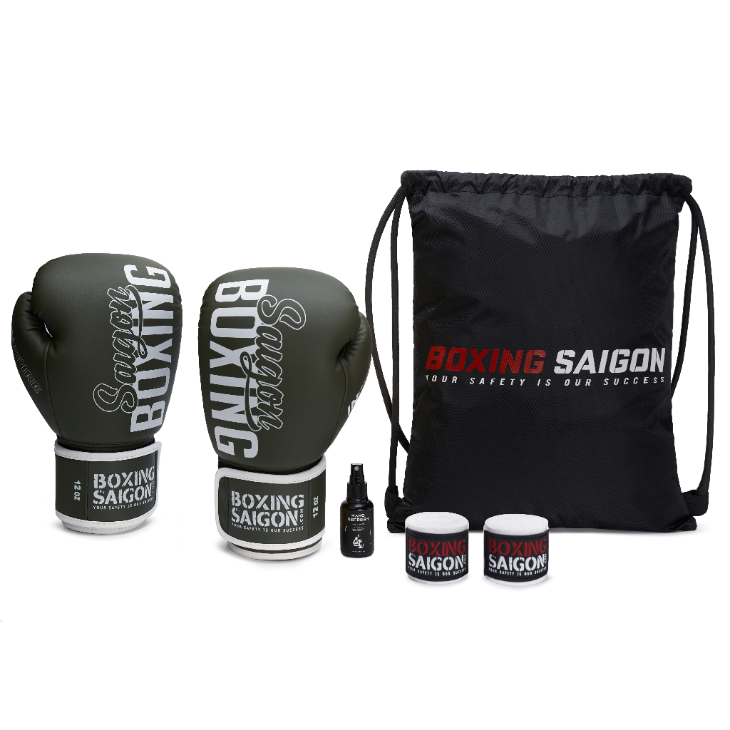 Mua Combo Găng Tay Boxing Saigon + Băng Quấn Tay 4m5 (tặng túi rút ...