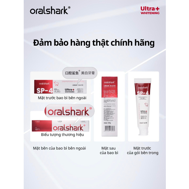 [CHÍNH HÃNG] Kem Đánh Răng ORALSHARK SP-4 120g Làm Trắng Răng Cho Hơi Thở Thơm Mát tại Hà Nội có ...