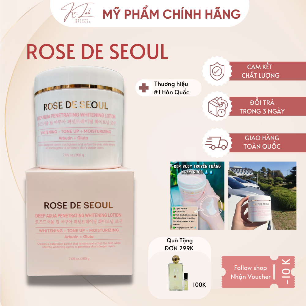Mua Kem body Rose De Seoul ⚡ CHUẨN AUTHENTIC ⚡ Kem dưỡng thể chăm sóc ...