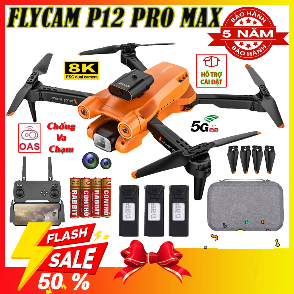 Mua Flycam P12 Pro , Drone mini, Fly cam có camera 8k, máy bay camera ...