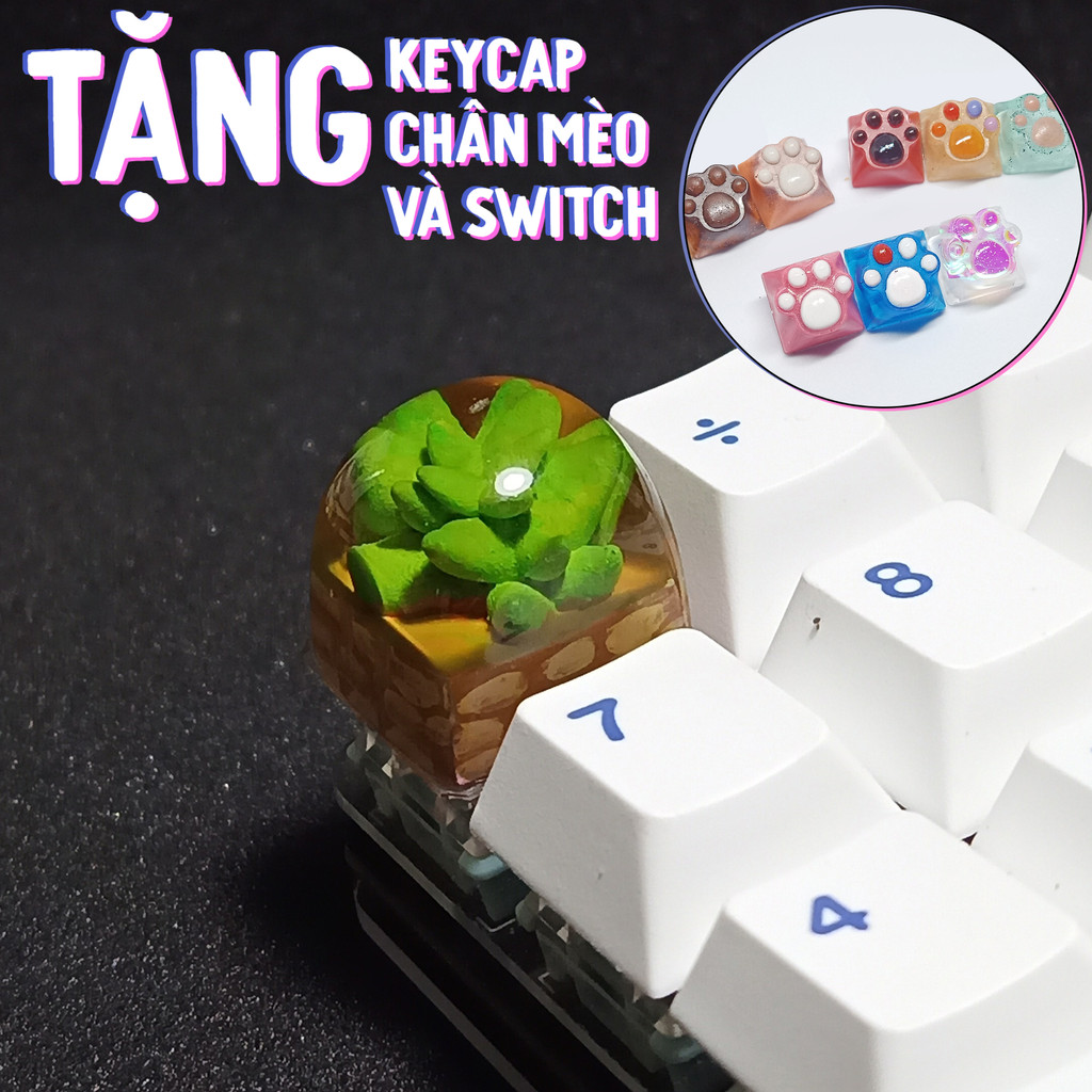 Mua Keycap Sen Đá DOM Doodle Caps Handmade Keycap Artisan Trang Trí Bàn ...
