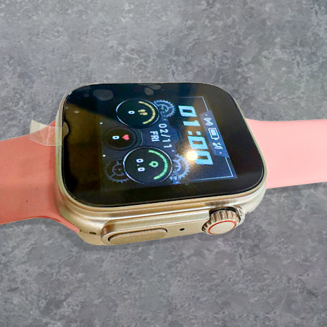 Mua Đồng Hồ Thông Minh T55 Pro Max Ultra 8 Hồng Kèm Tai Nghe Kết Nối ...