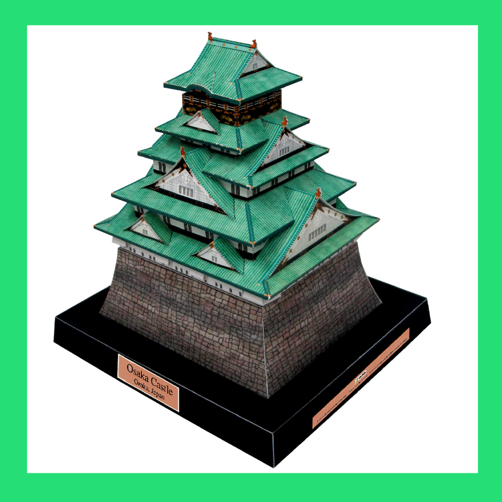 Mua Bộ kit mô hình giấy 3D kiến trúc lâu đài nước Nhật - Lâu đài Osaka ...