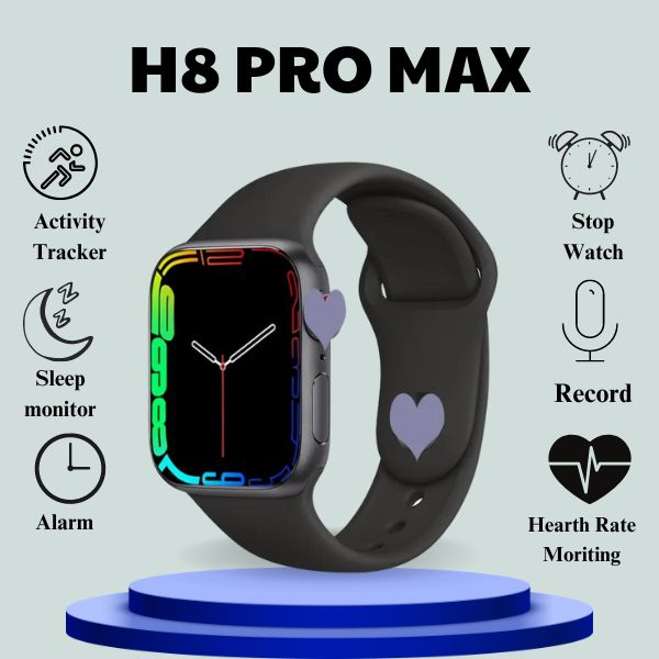 Đồng hồ thông minh H8 pro max, hỗ trợ kết nối mọi dòng máy, thay đổi ...