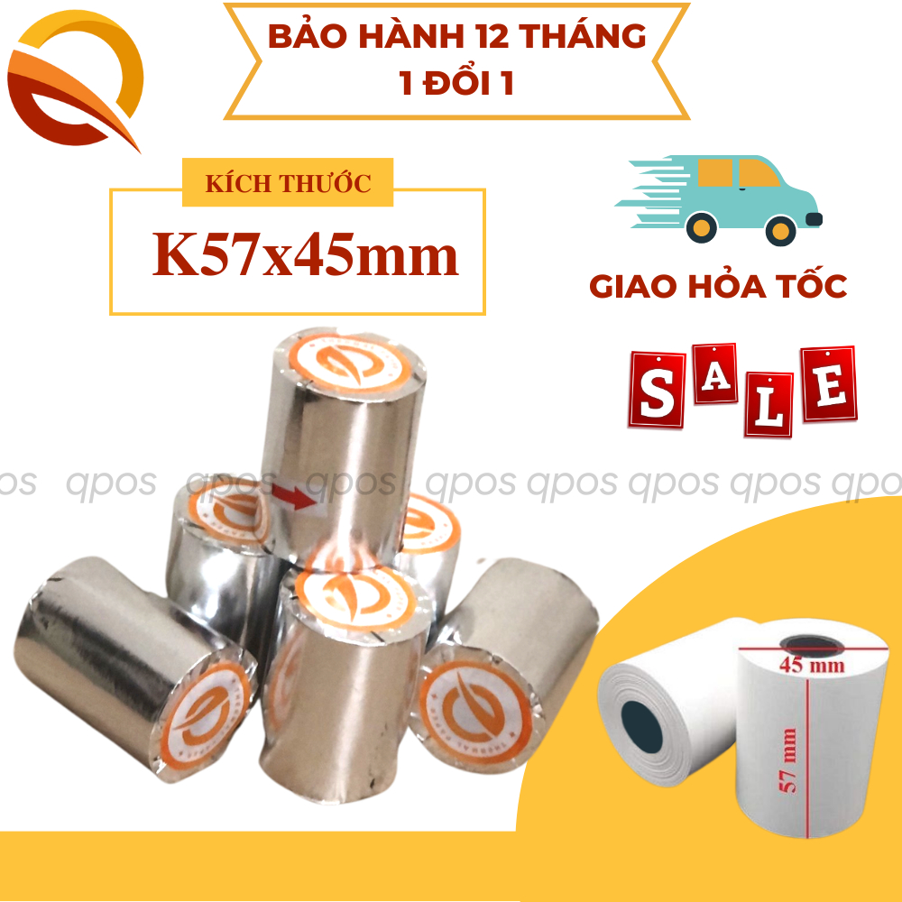 Mua Thùng giấy in bill K57 K58, giấy in hóa đơn K57x45 K57x38 giấy in ...