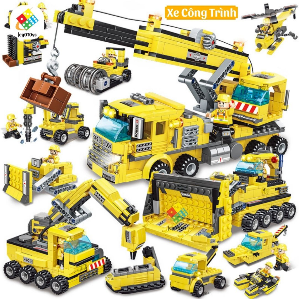 Mua Lego Xe Cần Cẩu Múc 1000+ Mảnh Ghép - Trọn Bộ Đồ Chơi Lego Lắp Ráp ...